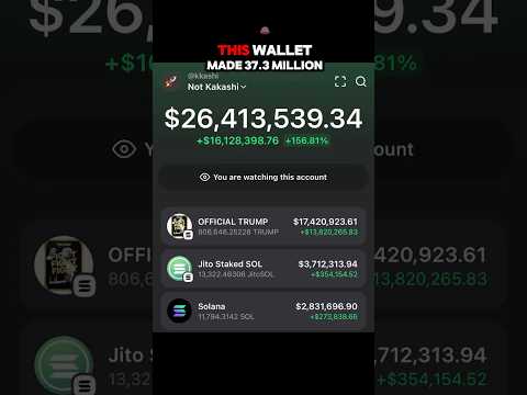 $37M Profit in Just 3 Days Trading Memecoin $Trump #memecoin #memecrypto #memecoins #memetoken