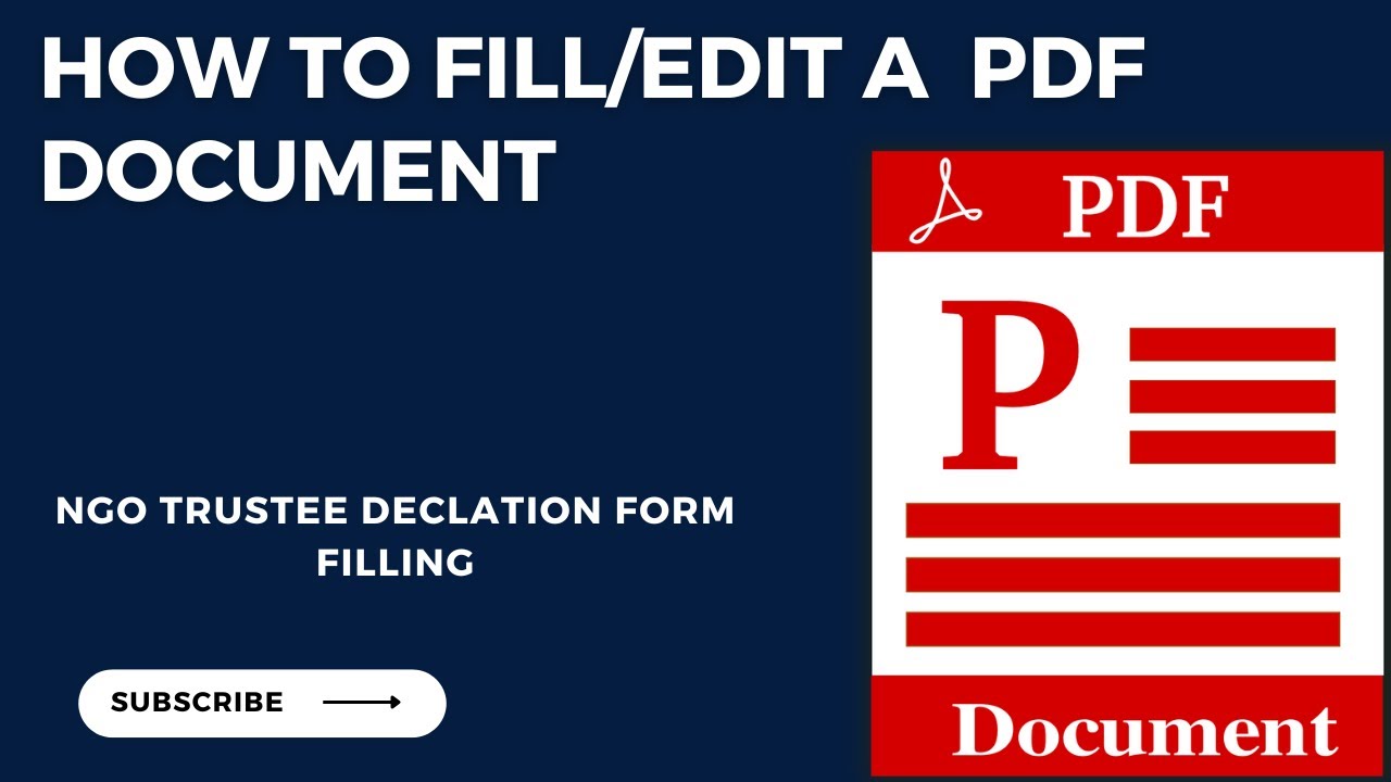 HOW TO FILL PDF FORM ONLINE || CAC TRUSTEE DECLARATION FORM || CAC NGO REGISTRATION 2023
