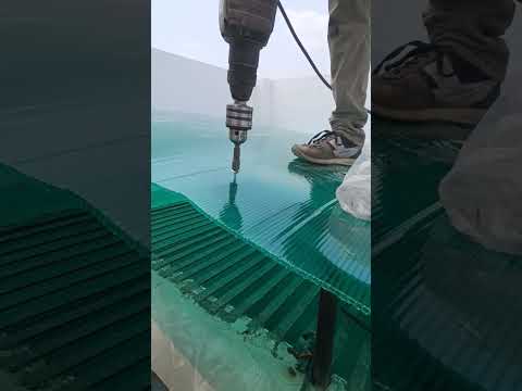 self screw with polycarbonate sheet #welding #how #gate #tigweld #weld #arcwelding #training
