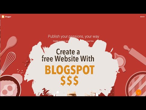 How to create a Free website with Google Blogger & earn money $$$