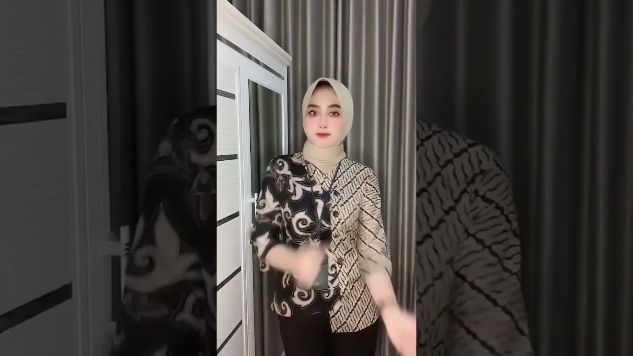 blouse batik pisangan hitam original arta batik super atasan batik modern baju kantor ori 2.2 23