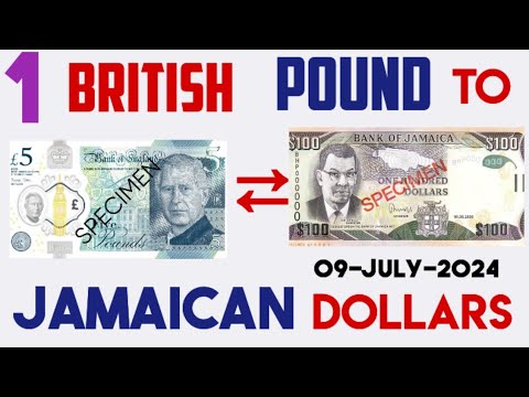 1 GBP to JMD - British Pounds to Jamaican Dollars Currency Exchange Rates Today (FOREX) 09 JULY 2024
