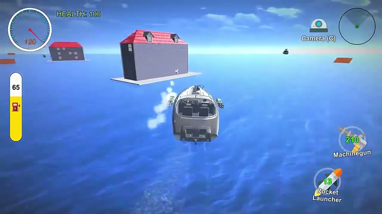 Unity Boat Controller with Shooting for Both Mobile and PC