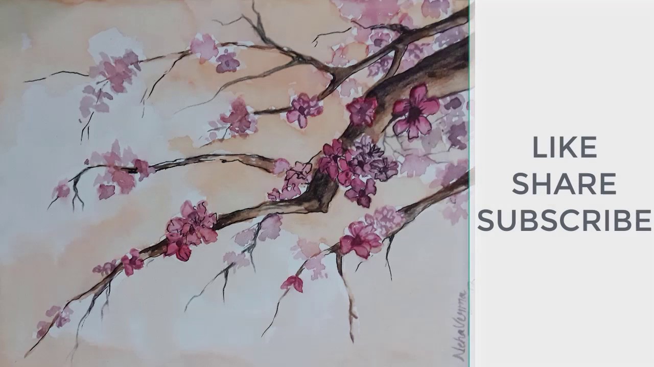 Vector Frame Flowers In Water Color