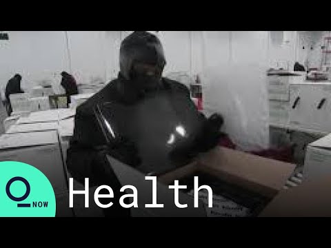 Workers Prep Moderna Vaccine for Shipment