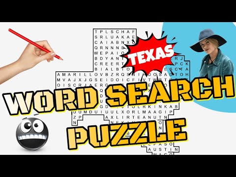 Word Search Puzzle State of Texas