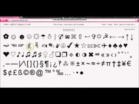 How to get cool symbols!