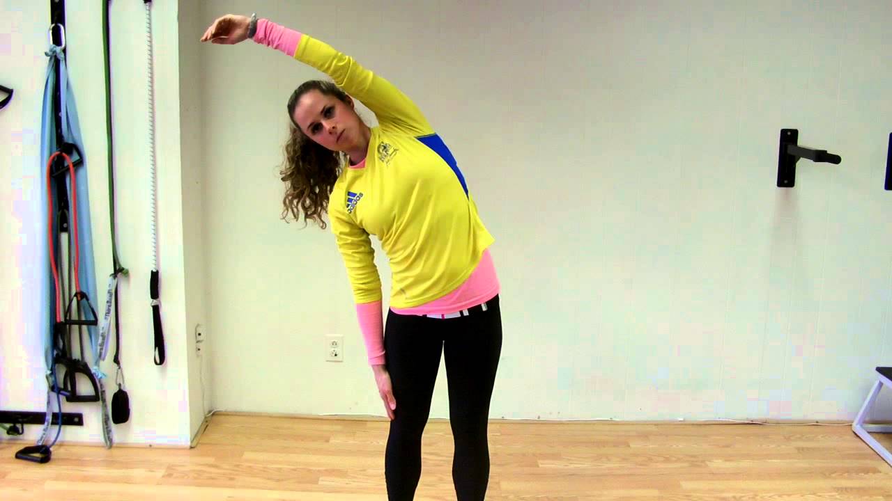 Side bend reach w/ arm overhead