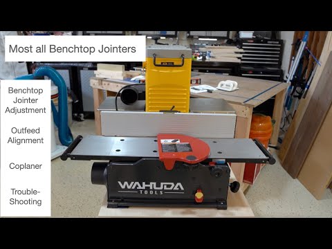 Wahuda Jointer Setup Process, Infeed Outfeed Coplaner, Alignment Adjustment Benchtop