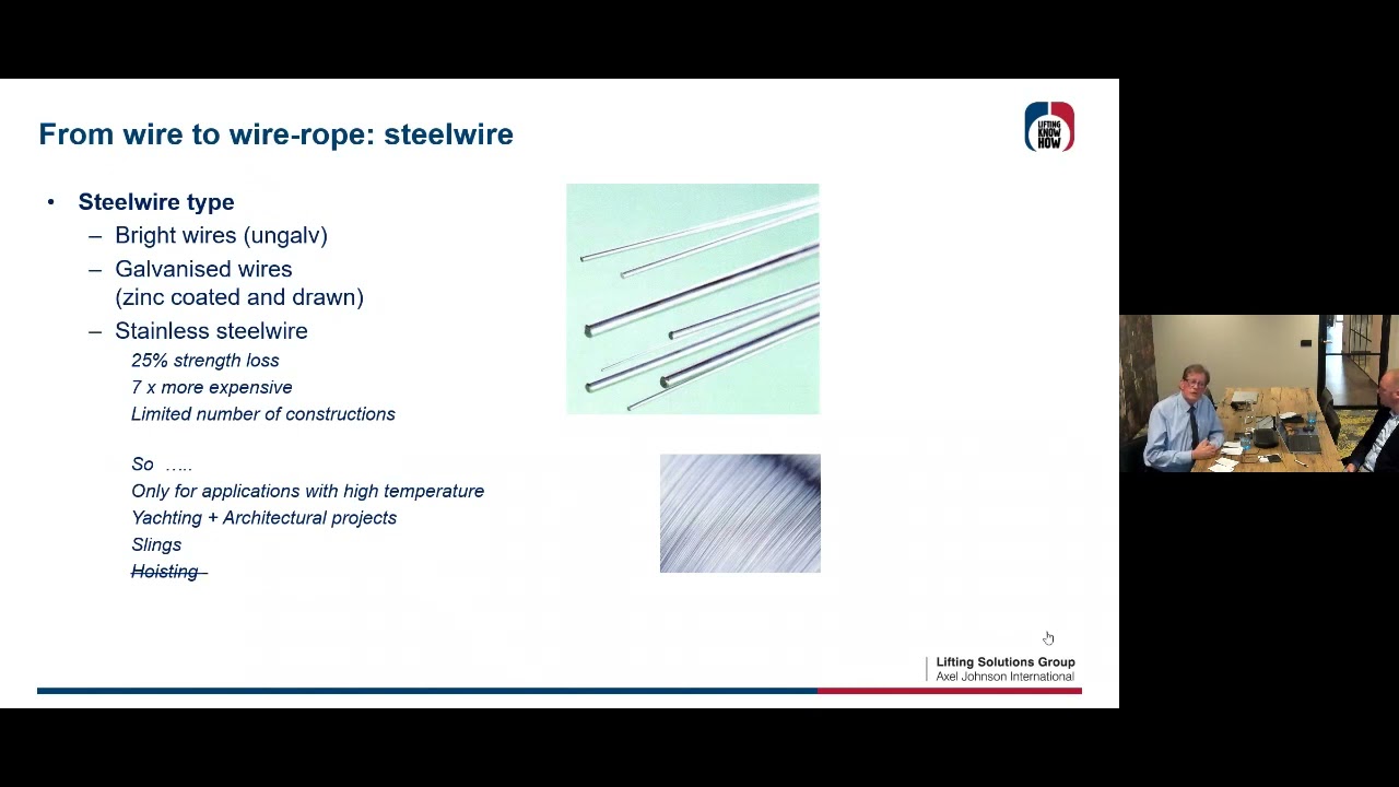 Webinar Steel Wire Ropes -  basics about steel wire rope