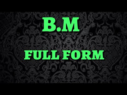 BM full from || BM || full form || BM meaning
