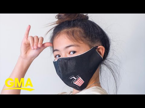 12-year-old fashion designer makes masks for health care workers | GMA Digital