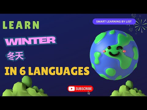 Learn the word "Winter" (冬天/Invierno/Hiver/Winter/Inverno) in 6 Languages — Effortless & Fast!