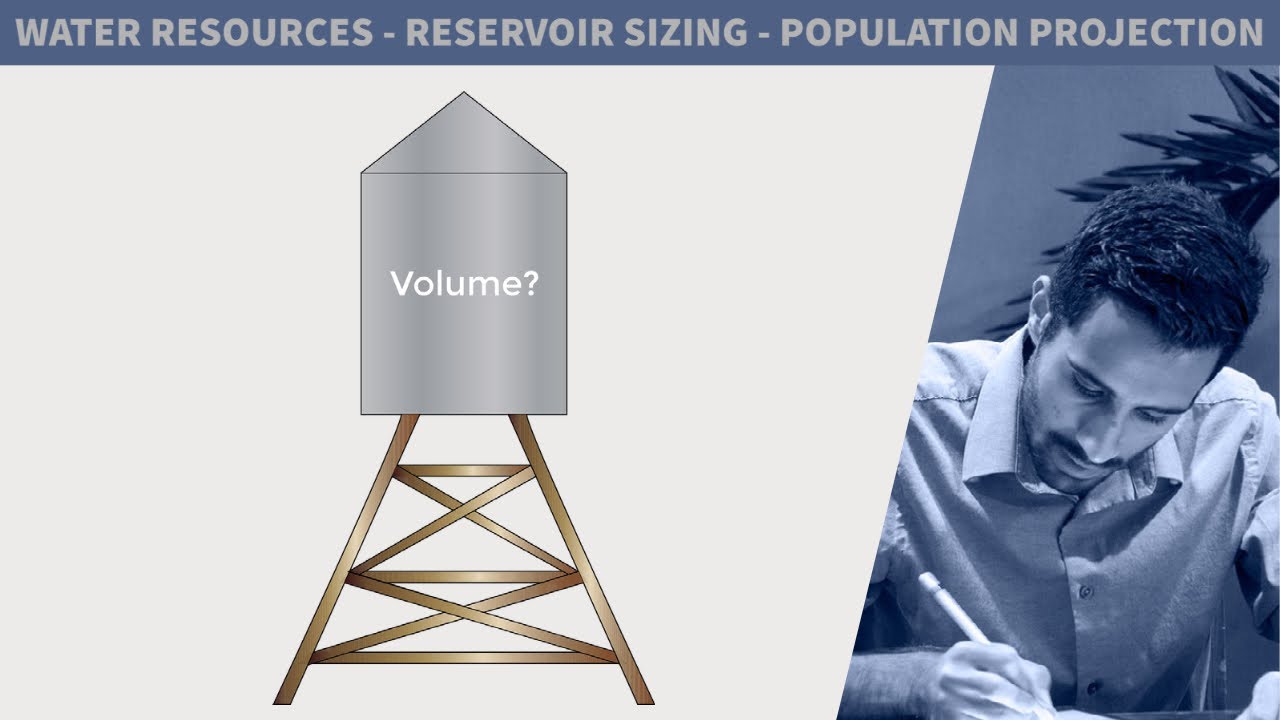 FE Exam Review - FE Environmental - Water Resources - Reservoir Sizing and Population Projections