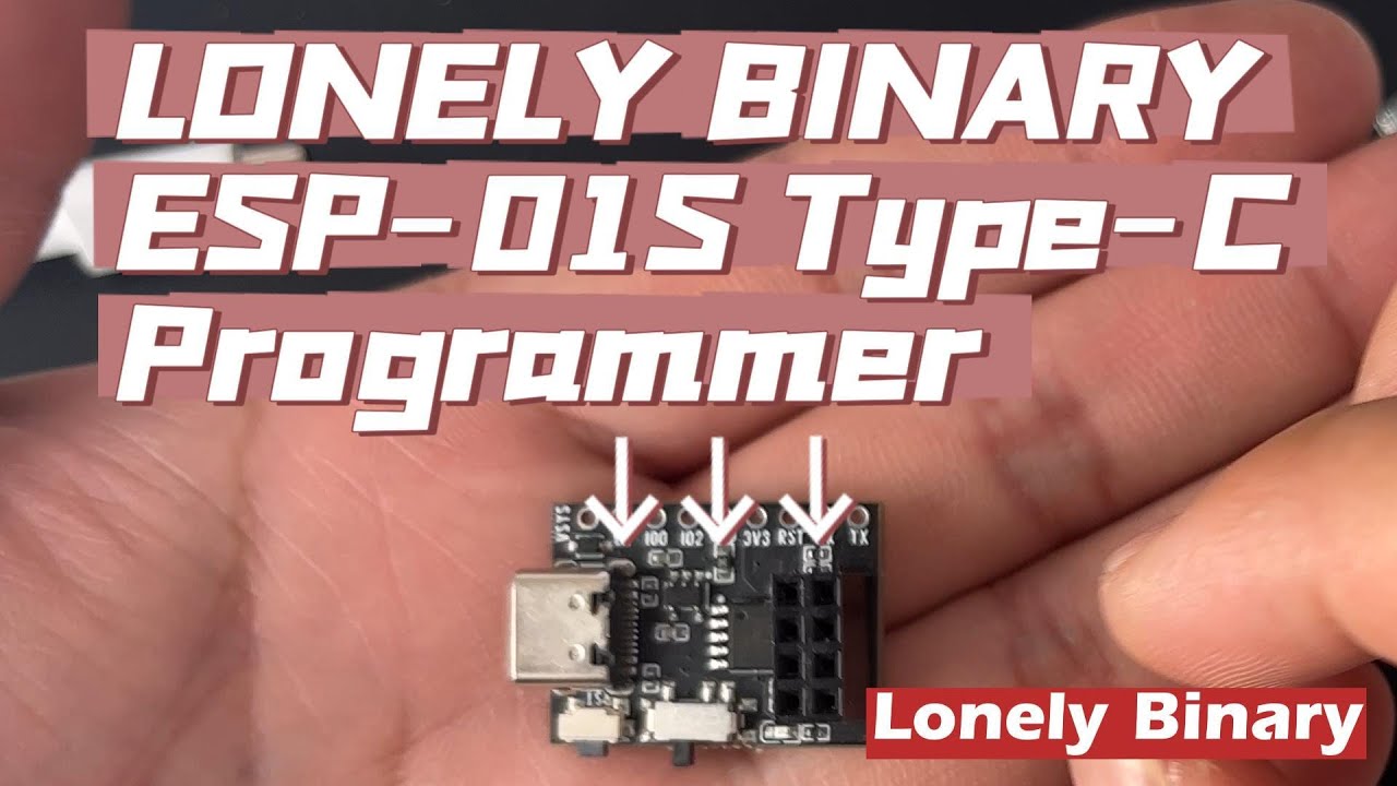 Lonely Binary ESP-01S Type-C Programmer
