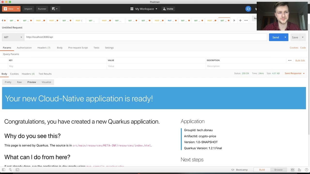 Quarkus Backend development with Java and GraalVM - Setting up Http in Quarkus