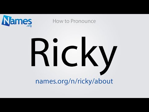 How to Pronounce Ricky