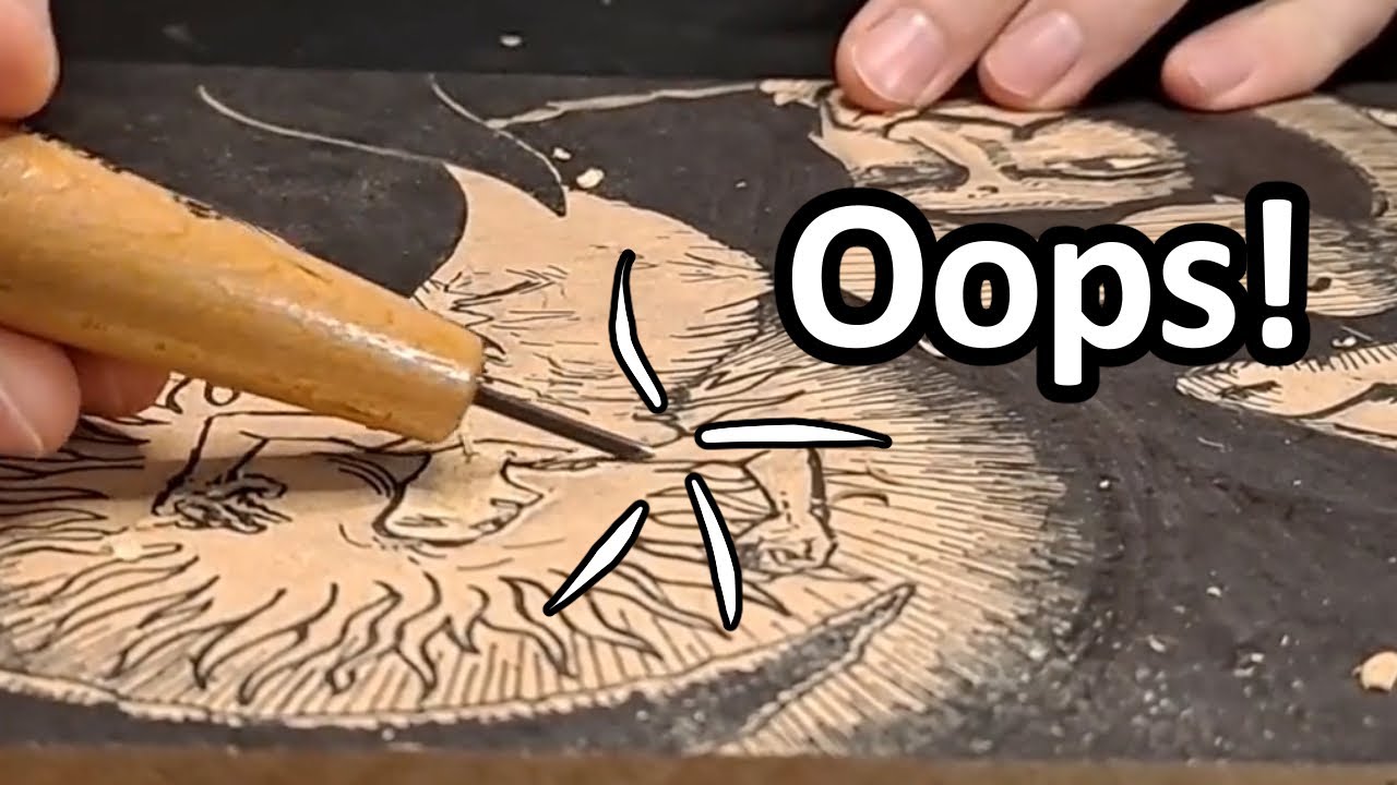 Fixing a Mistake on Your Woodcut