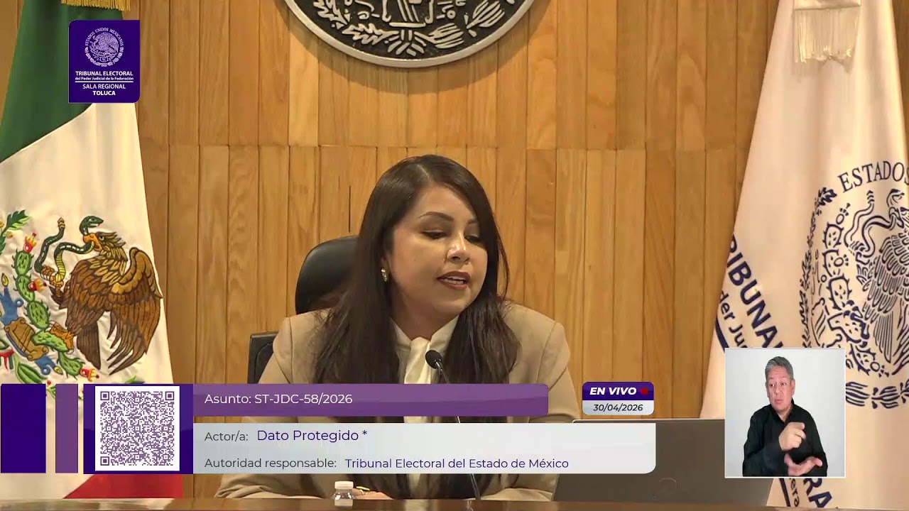 Public Session of the Toluca Regional Court on April 30, 2026