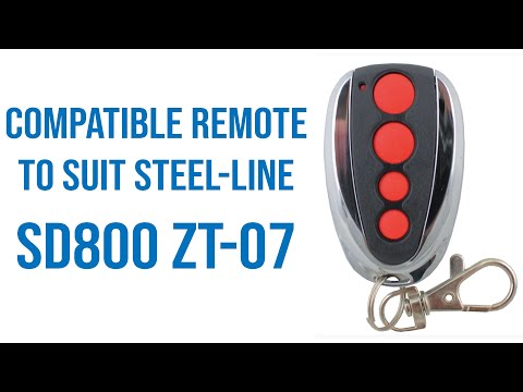 Compatible Remote to suit a Steel-Line SD800 ZT-07 Video Description