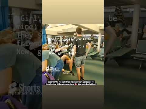 BOOTY IN BARBADOS π§π§ AIRPORT. #targetedindividual #gangstalkers