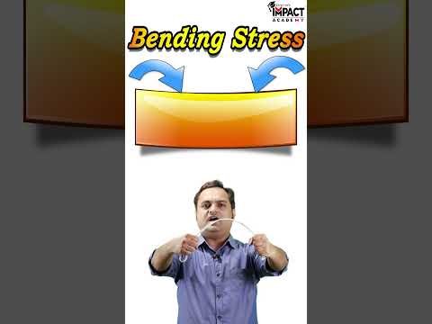 Bending Stress in हिंदी| For Offline Class - Zafar Sir : 7666456011 | Mechanical Engineering #Shorts