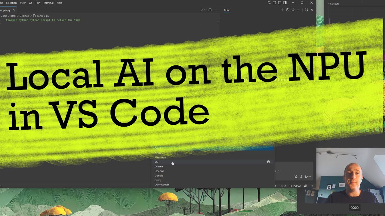 Local AI on the NPU (or GPU/CPU) in VS Code