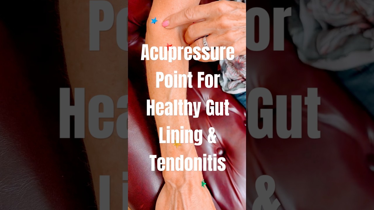 Acupressure for healthy gut lining and tendonitis. #acupressure #guthealth #tendonitis #lizheng