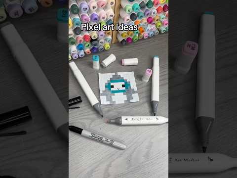 🦈Mini Pixel art Ideas🥽 #cute #drawing #art #pixelart #pixel #pixelartideas #fypツ
