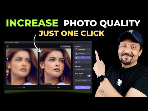 How To Enhance Photo Quality In One Click | HitPaw Photo Enhancer | Best AI Photo Enhancer
