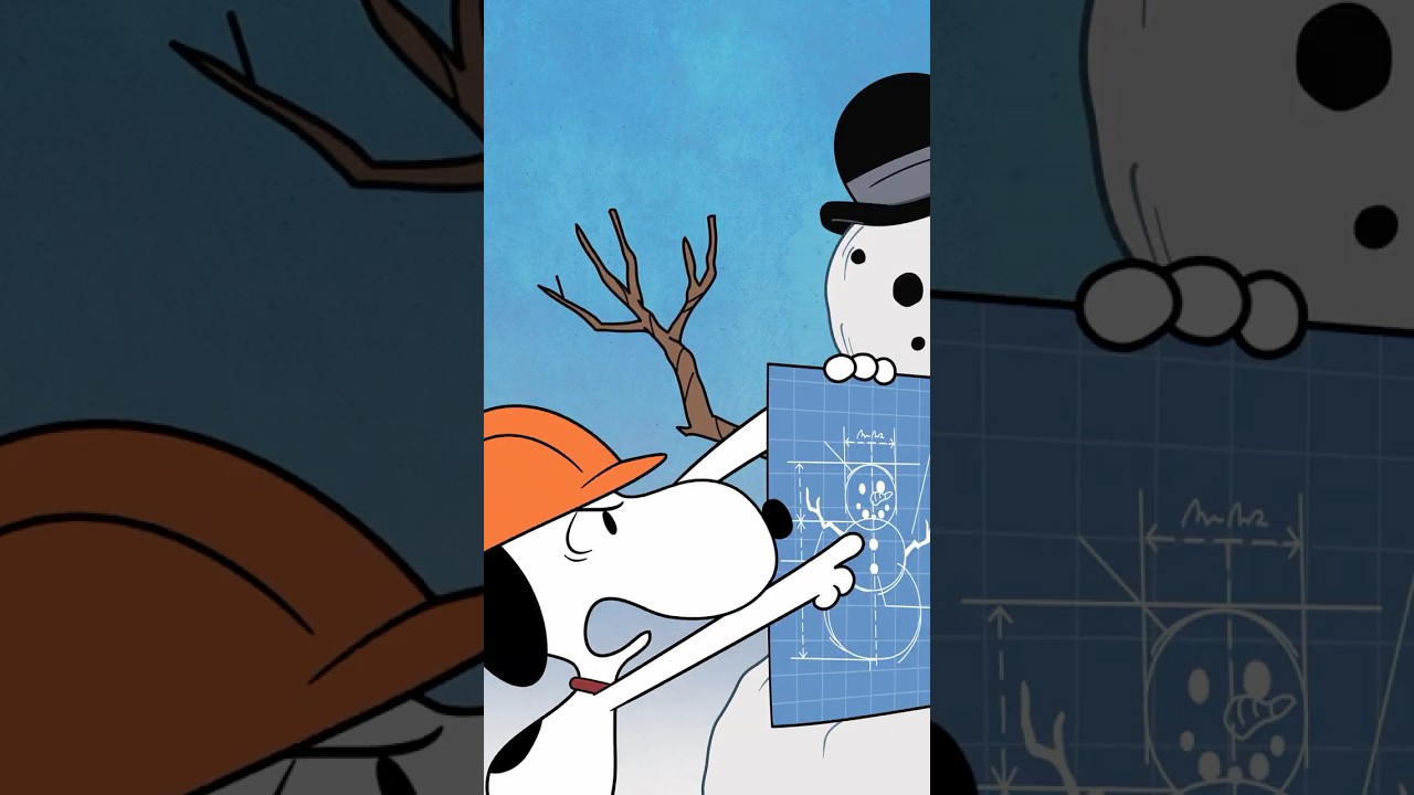 Build A Snowman! | Snoopy | Happy Holiday #shorts