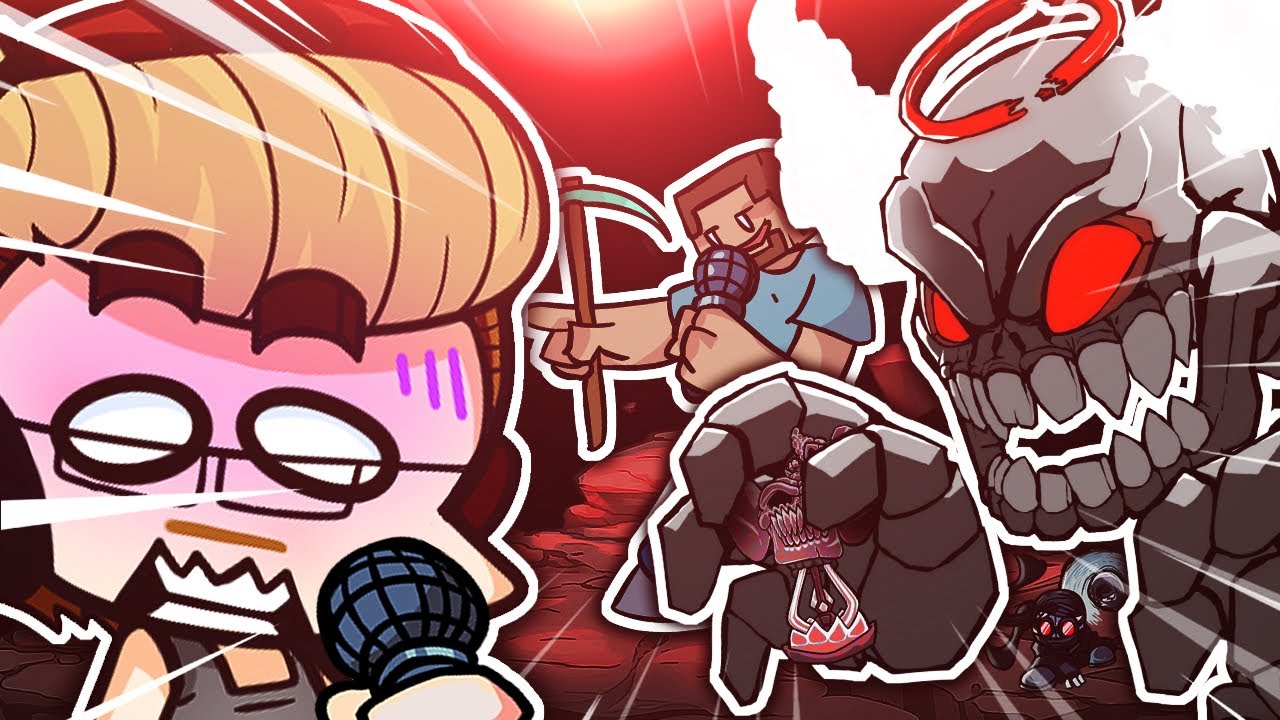 SKELETON TRICKY PHASE 5 AND MINECRAFT STEVE IN FRIDAY NIGHT FUNKIN'! (Friday Night Mining/Tricky 5)