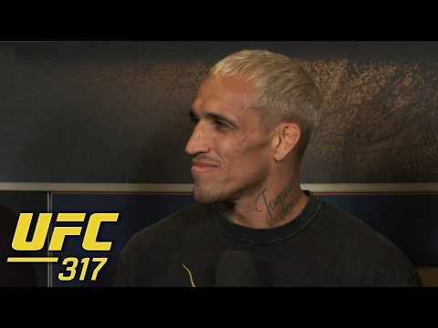 Charles Oliveira says βI will walk forwardβ vs. Ilia Topuria at UFC 317 | ESPN MMA