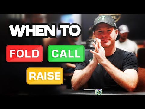 FOLD, CALL Or RAISE In Poker [How To Make The CORRECT Decision!]