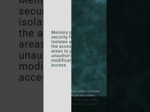 Memory Protection, Cybersecurity Mini Dictionary #shorts