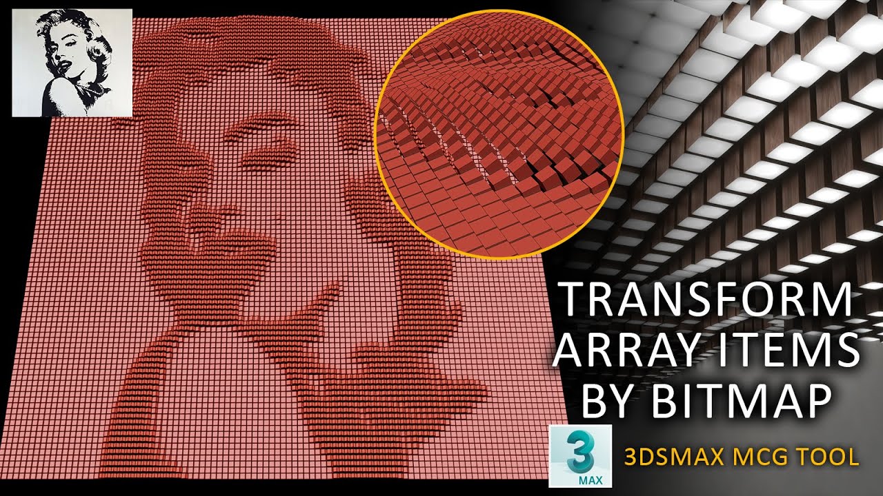 Bitmap Transform Array items (3dsmax tool)