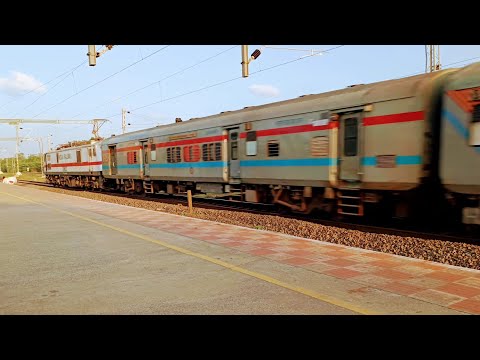 CHARMINAR EXPRESS (SF) FROM TAMBARAM to HYDERABAD DECCAN || 110km/h || WAP7+LHB || Nomad GRJ || 4K