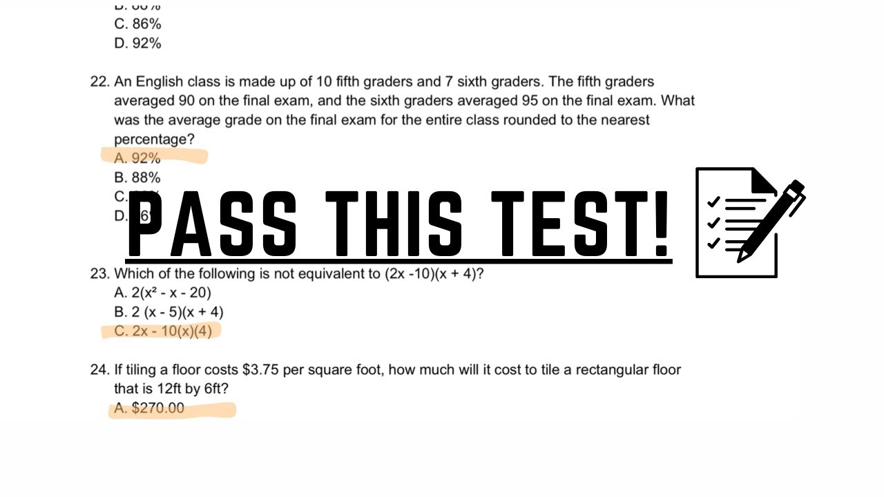TSI MATH TEST PREPARATION x All New Test Questions 2025