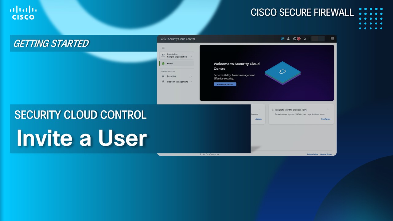 Security Cloud Control - Invite a user