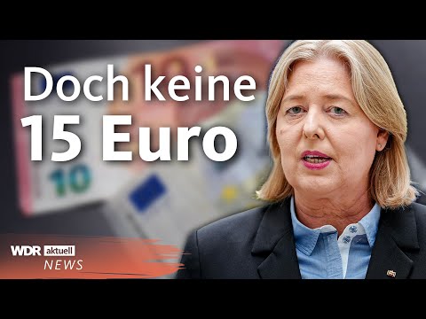 Mindestlohn wird erhöht auf 14,60 Euro bis 2027 | WDR aktuell