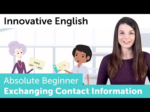 How do you exchange contact information? | Andrea Althoff
