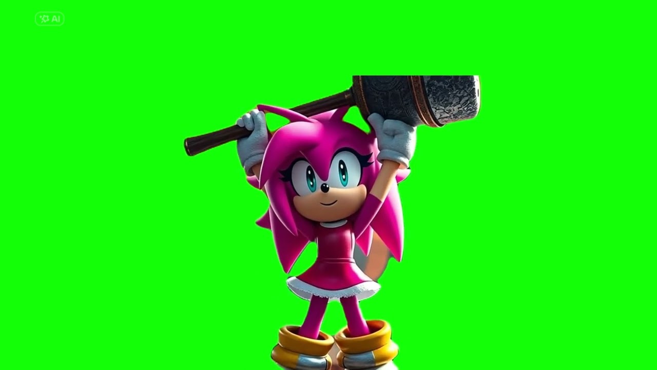 Amy Animation Green Screen