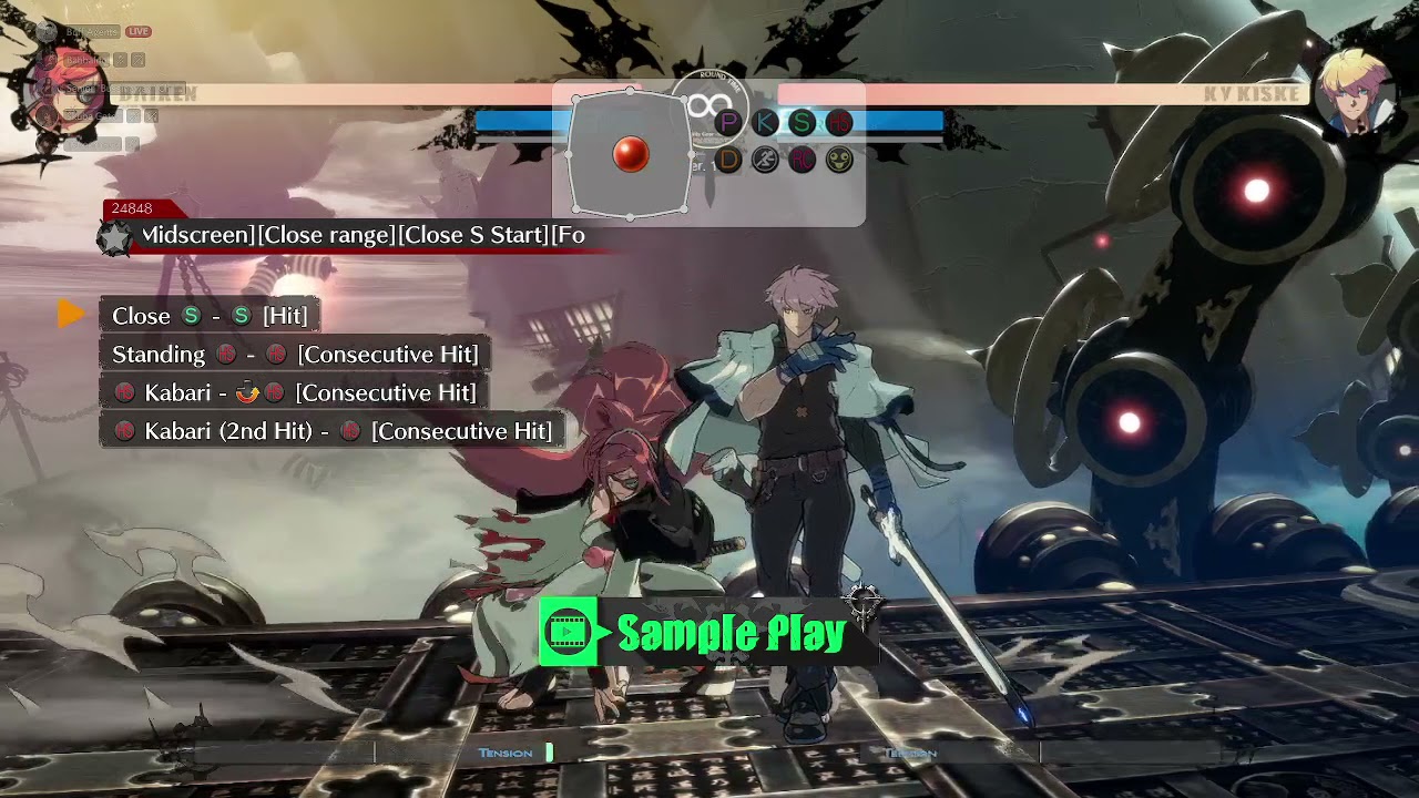 Baiken Basic Punish Combo