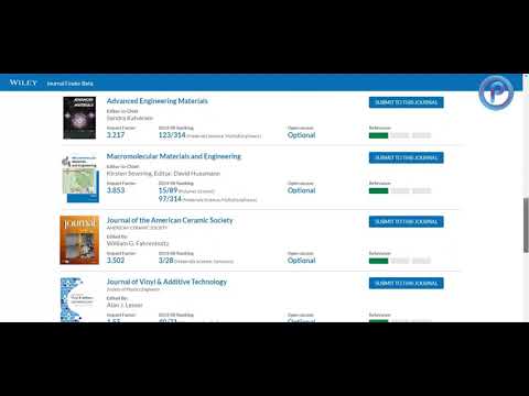 How to find suitable journal for Wiley Publication