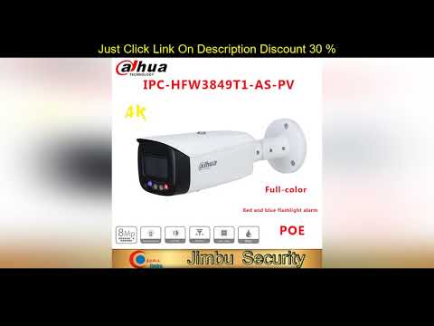 Review DAHUA IP CAMERA IPC-HFW3849T1-AS-PV 8MP FULL-COLOR ACTIVE DETERRENCE FIXED-FOCAL BULLET WIZS