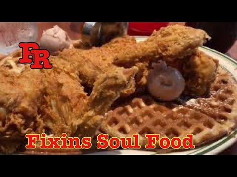 Fixins Soul Food on LA LIVE! Best Chicken & Waffles!