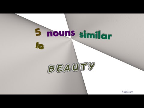 beauty - 6 nouns with the meaning of beauty (sentence examples)