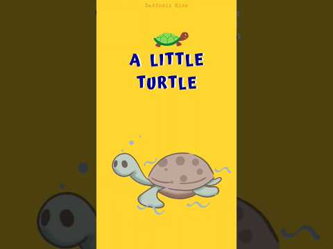 A Little Turtle | Kids English Animated Poem | Sing With Us