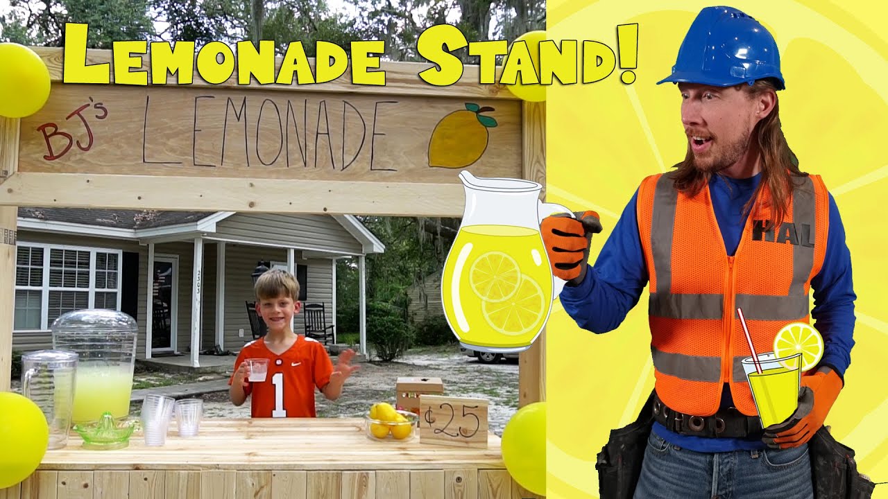 Handyman Hal learn to build a Lemonade Stand with tools for kids