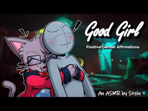 ASMR | Good Girl Positive Gender Affirmations~ (Headpats) (Scritchies) (Kissies)